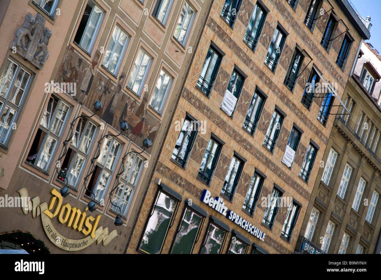 Buildings in the main shopping street Munich Germany Stock Photo - Alamy