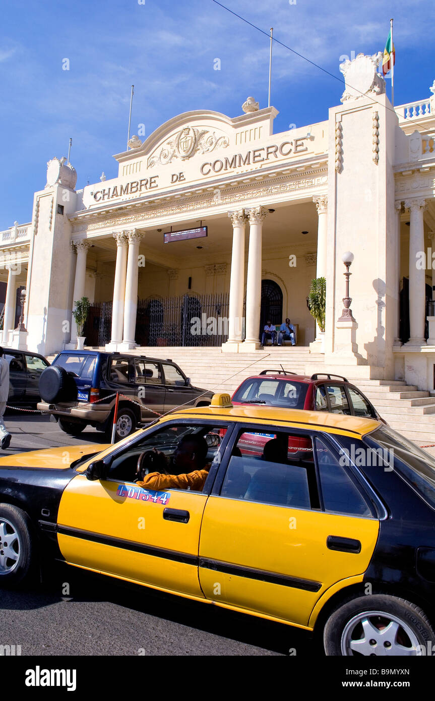 Senegal, Dakar, Place de l' Independance, Chamber of Commerce Stock ...