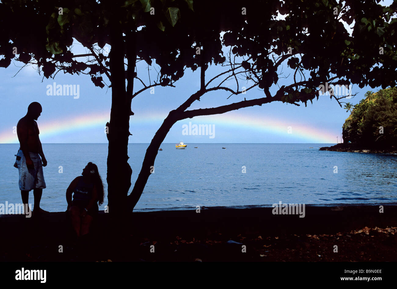 Omoa fatu hiva marquesas islands hi-res stock photography and images ...