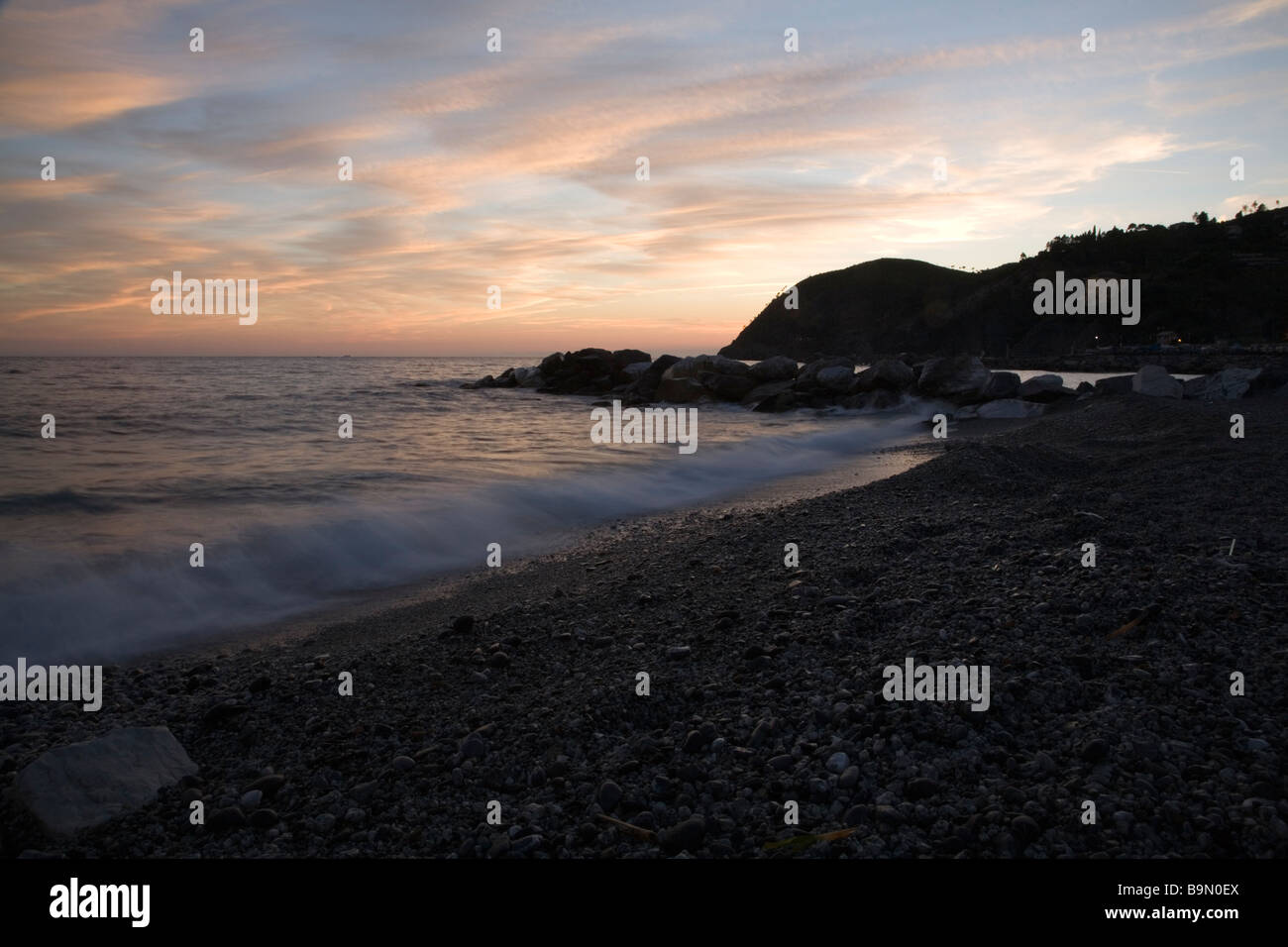 Levanto Beach Liguria Italy Stock Photo - Alamy