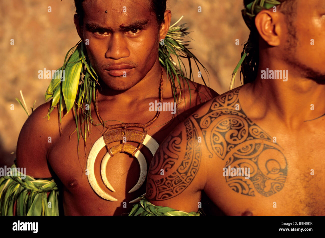 Marquesas polynesian tattoo hi-res stock photography and images - Alamy
