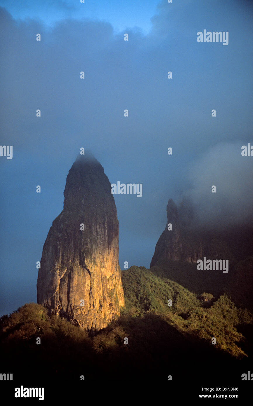 France, French Polynesia, Marquesas Islands, northern islands, Ua Pu ...