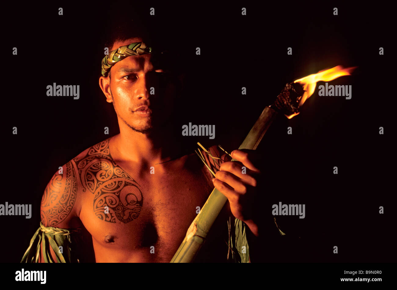 Marquesas polynesian tattoo hi-res stock photography and images - Alamy