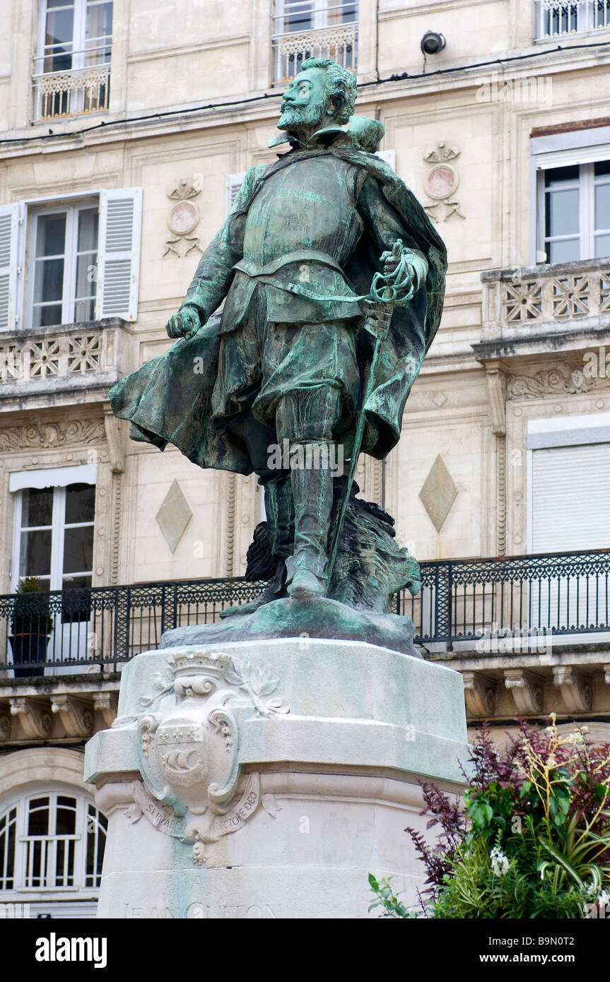 France, Charente Maritime, La Rochelle, the statue of the mayor Jean ...