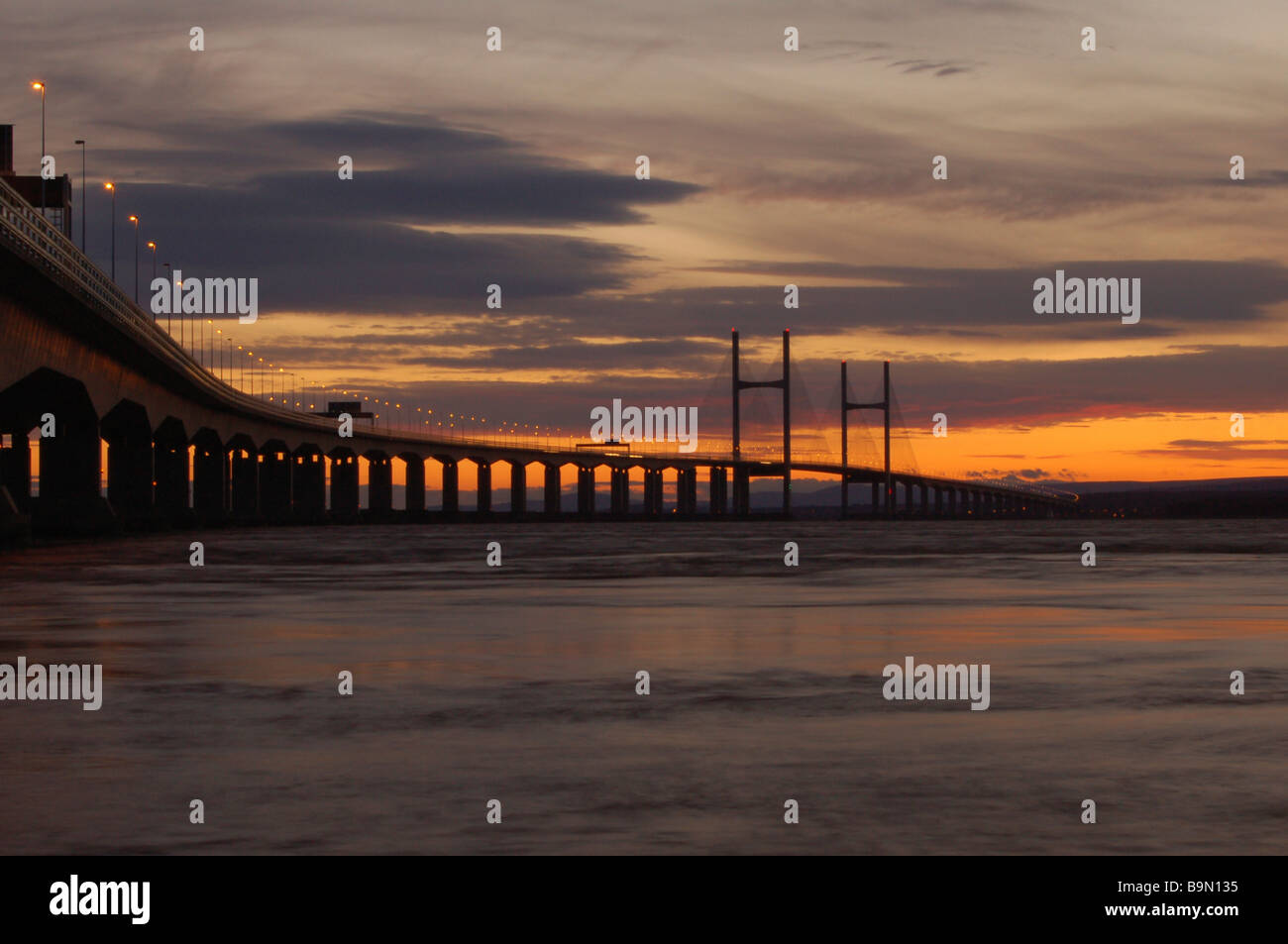 New Severn Bridge from English side Stock Photo - Alamy