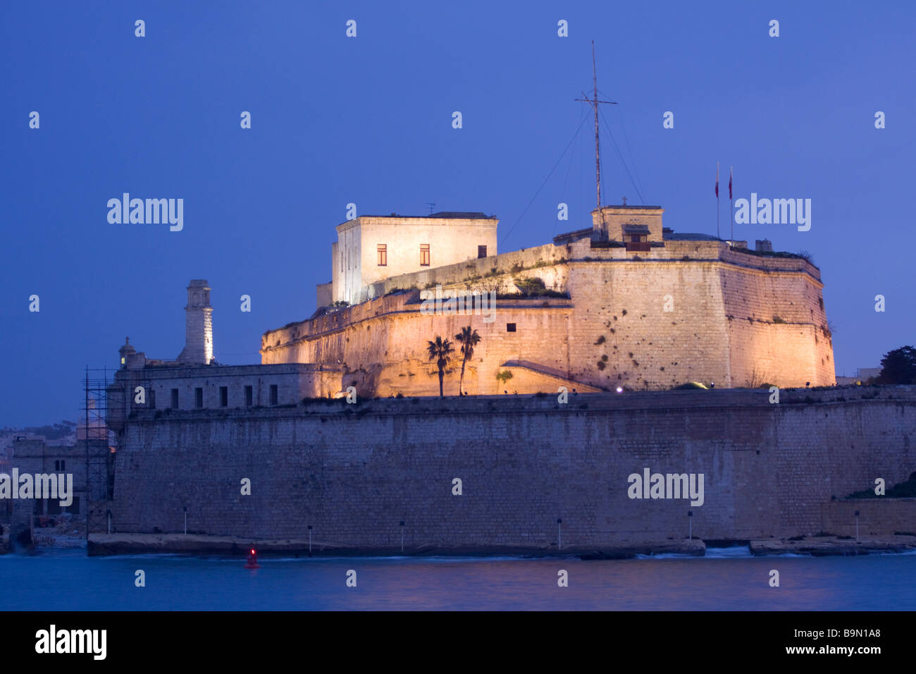 Fort St Angelo Grand Harbour Valletta Stock Photo - Alamy