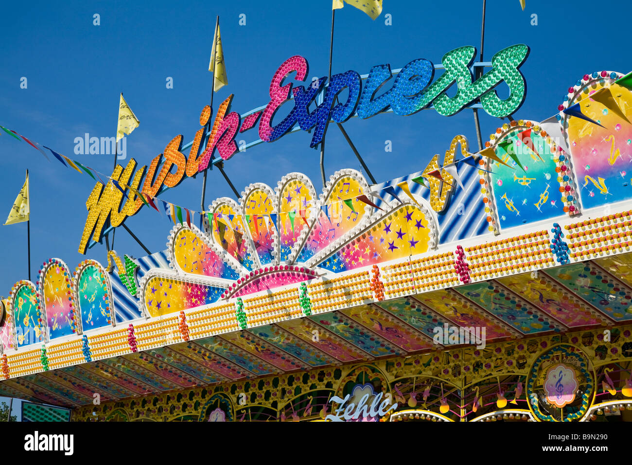 Oktoberfest funfair Theresienwiese Munich Germany Stock Photo - Alamy