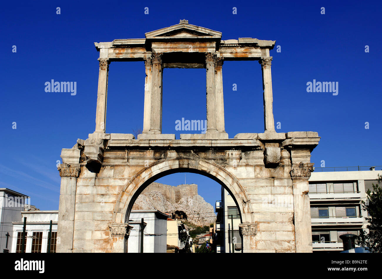 Greece, Attica, Athens, Hadrian's Gate Stock Photo - Alamy