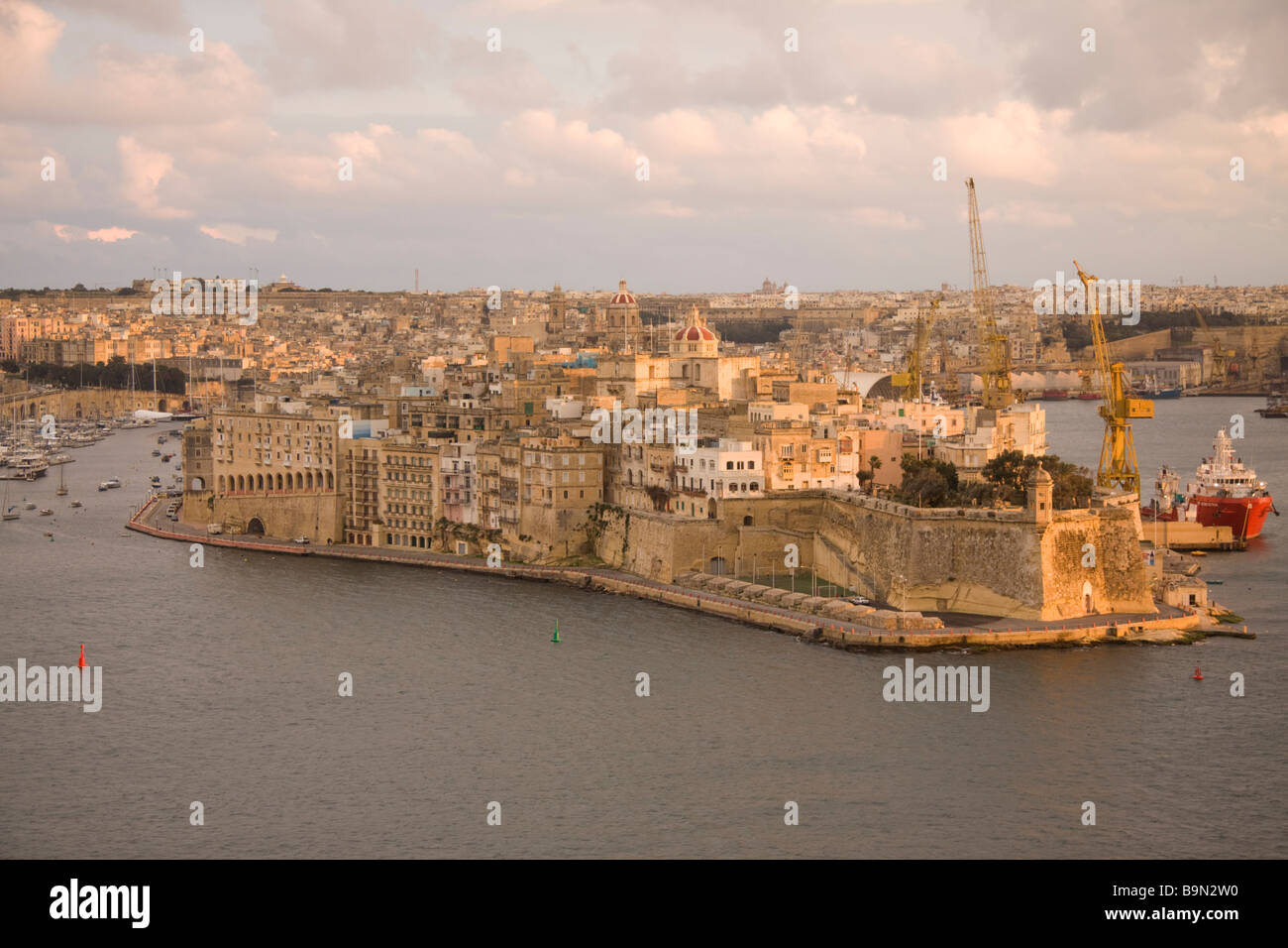 Senglea Grand Harbour Valletta Malta Stock Photo - Alamy