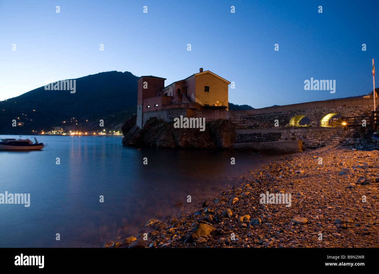 Levanto Beach Liguria Italy Stock Photo - Alamy