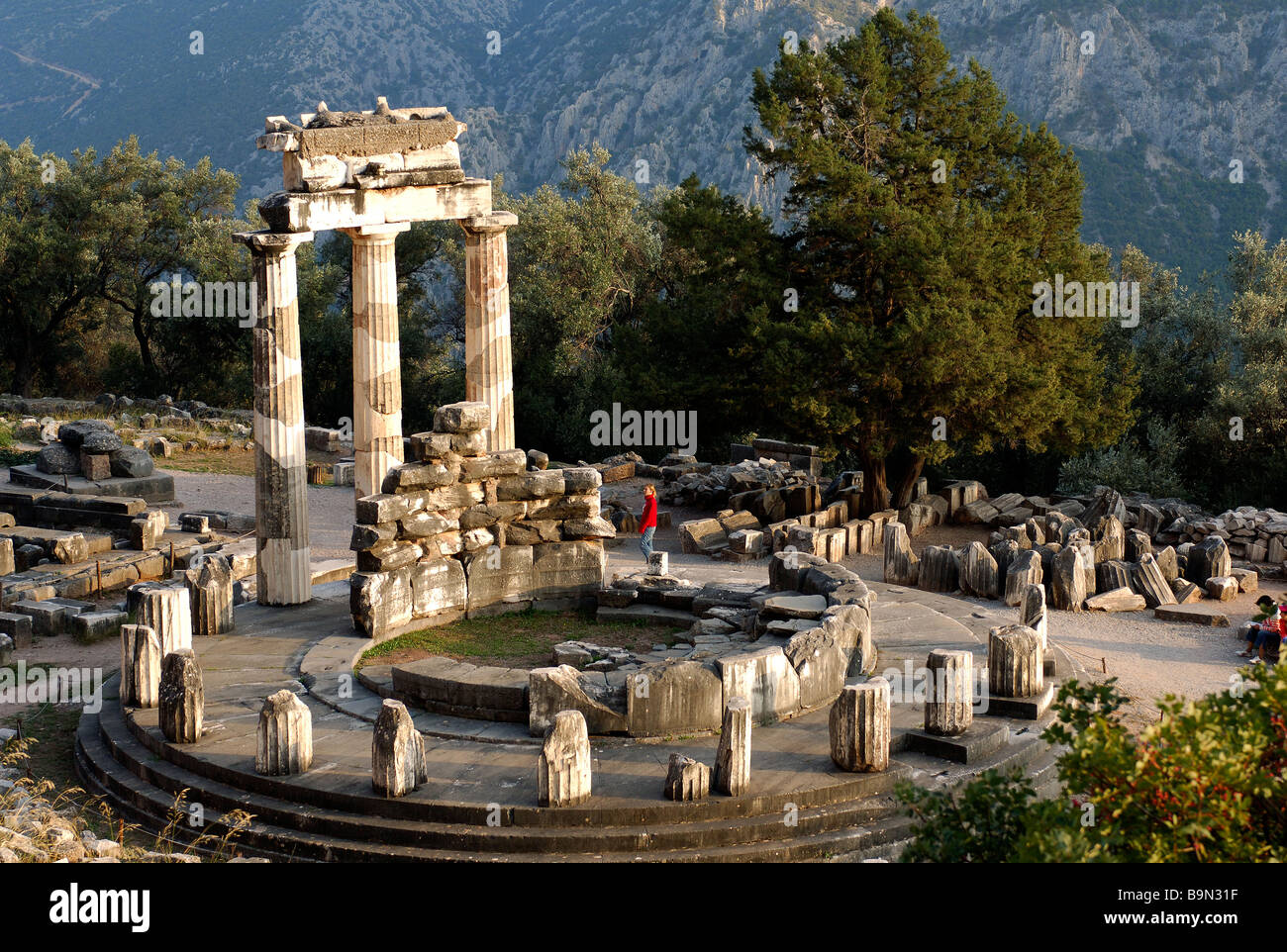 Greece, Phocis, Delphi, site classified as World Heritage by UNESCO ...