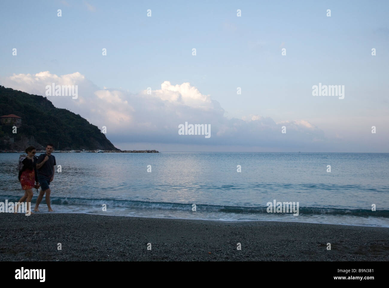 Levanto Beach Liguria Italy Stock Photo - Alamy