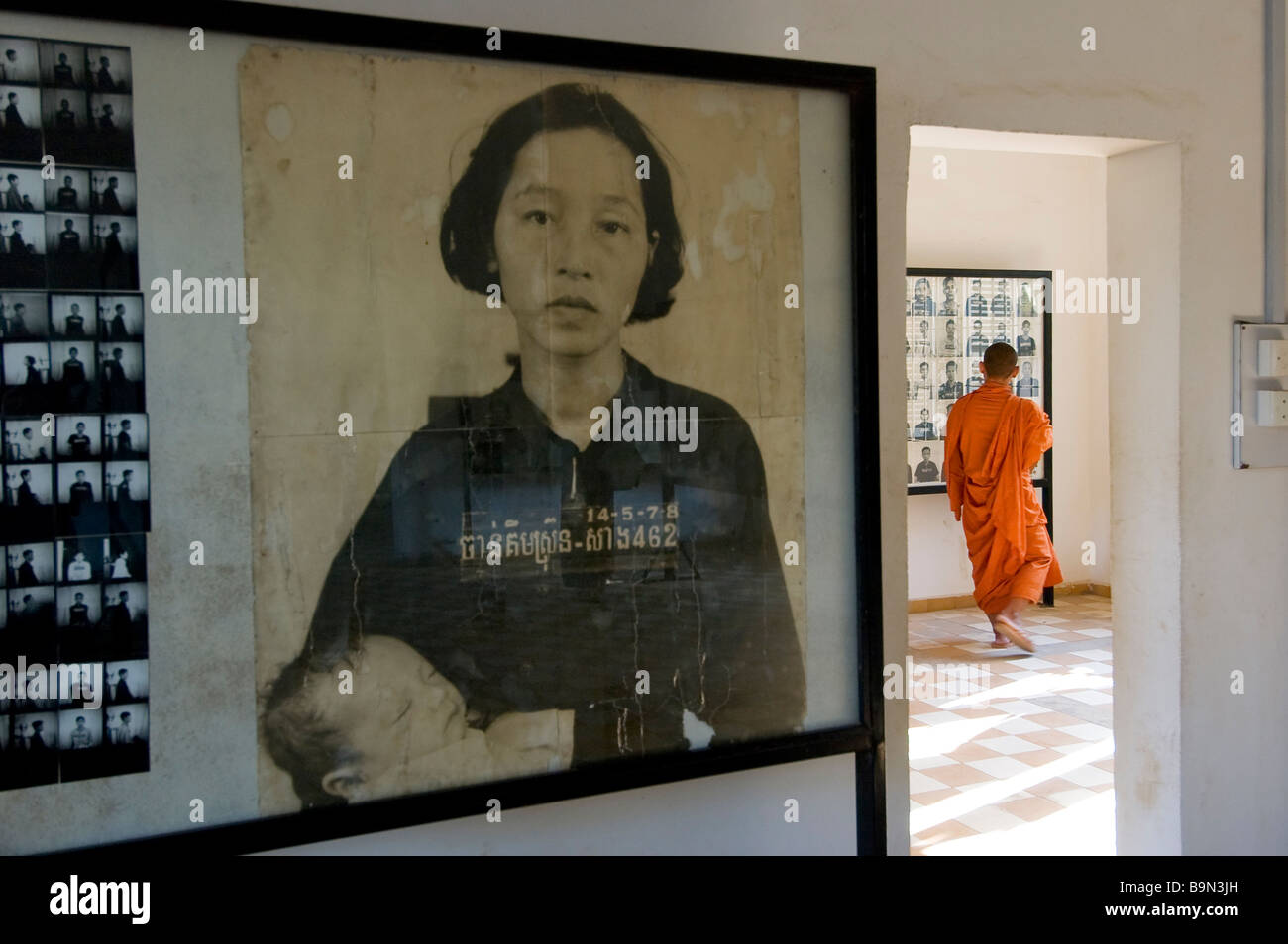 Cambodia, Phnom Penh, Tuol Sieng Genocide Museum, S-21 former jail of ...