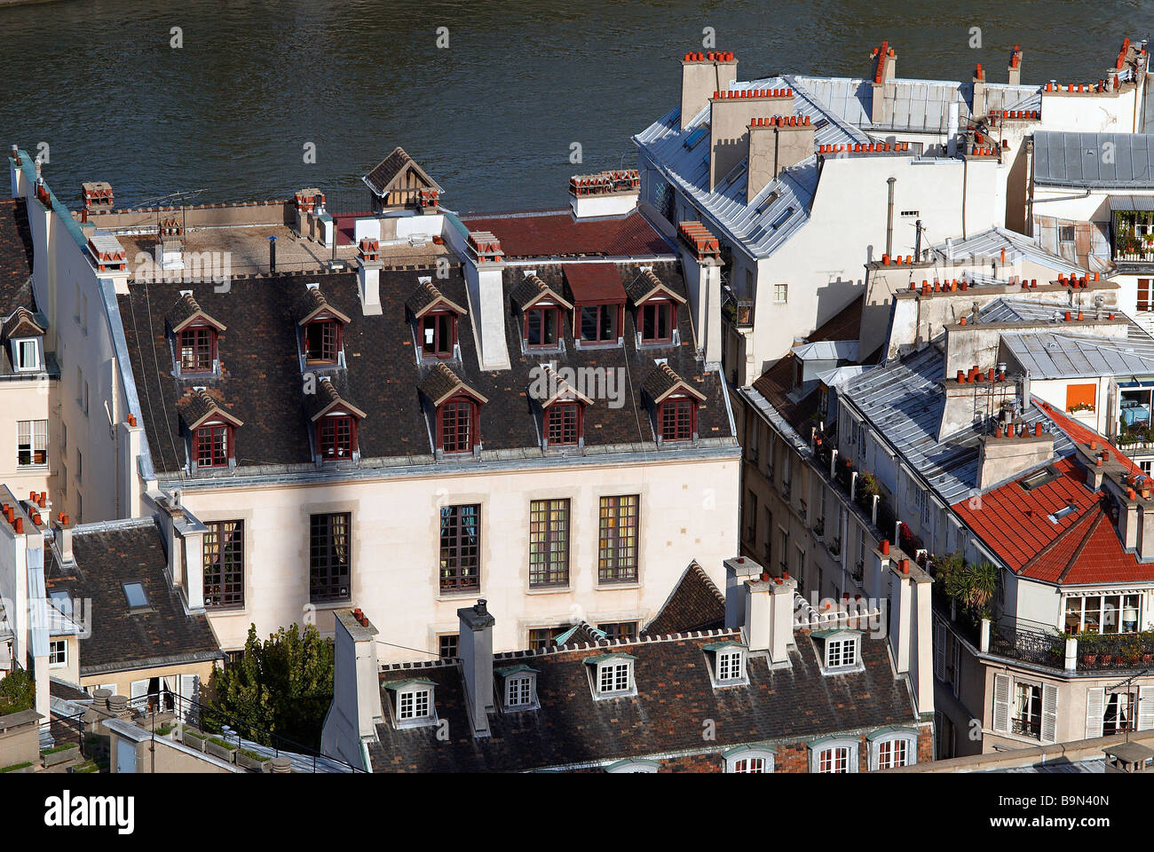 France, Paris, roofs of Paris Stock Photo - Alamy