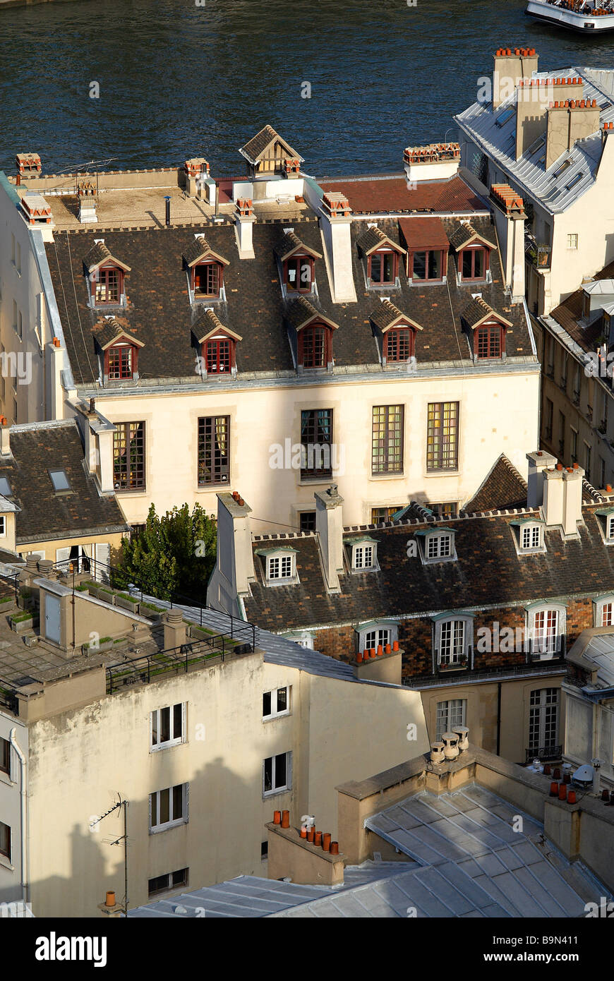 France, Paris, roofs of Paris Stock Photo - Alamy