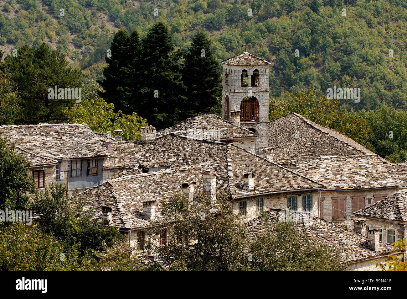Greece, Epirus, Zagoria area, Dilofo village Stock Photo - Alamy