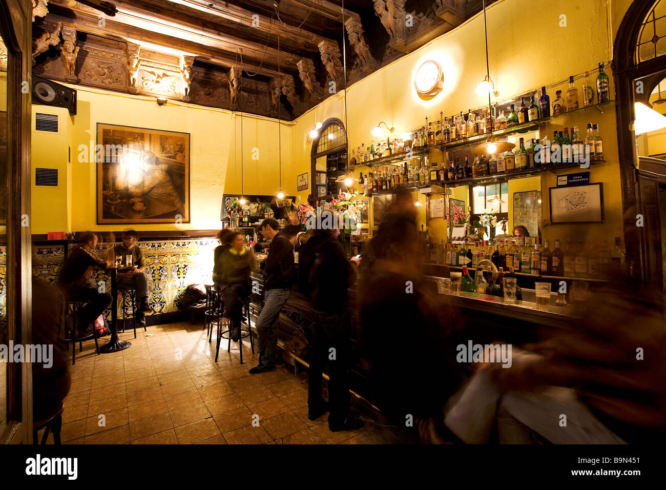 Spain, Madrid, Viva Madrid Cafe Stock Photo - Alamy