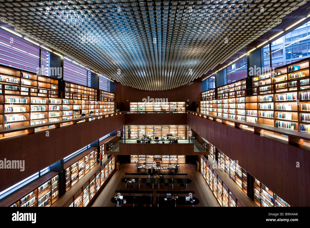 Spain, Madrid, Reina Sofia Museum, the library Stock Photo - Alamy