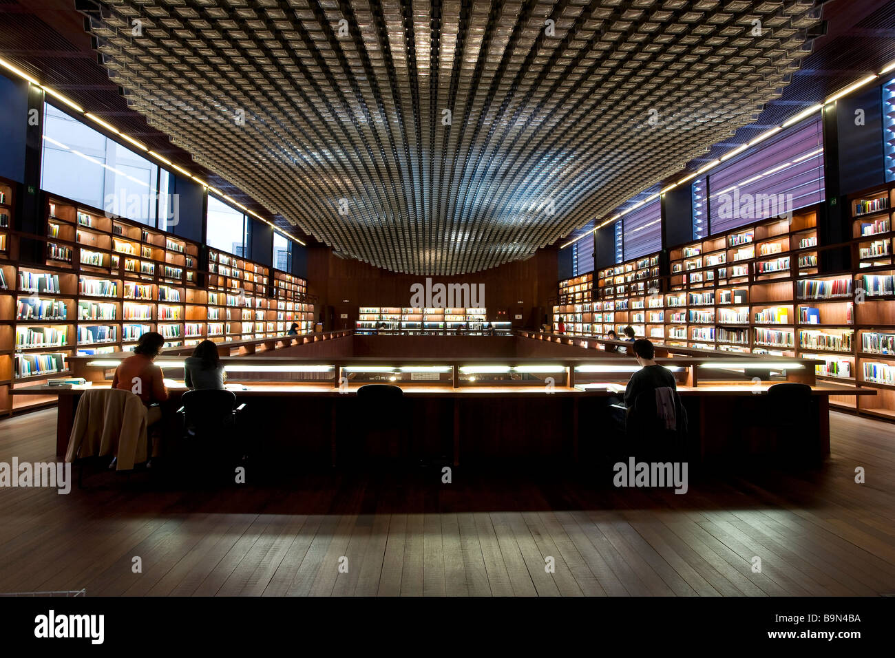 Spain, Madrid, Reina Sofia Museum, the library Stock Photo - Alamy