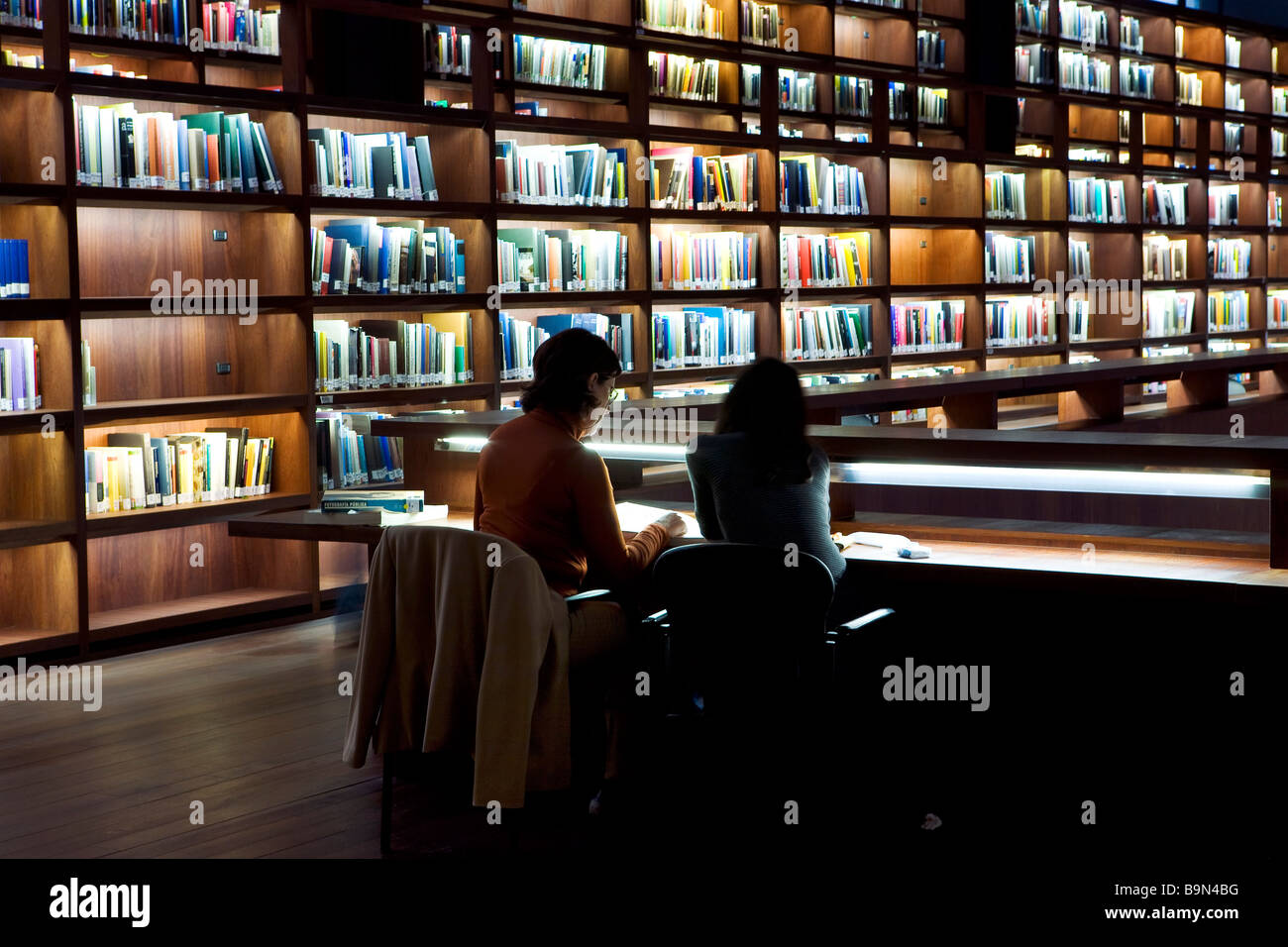 Spain, Madrid, Reina Sofia Museum, the library Stock Photo - Alamy