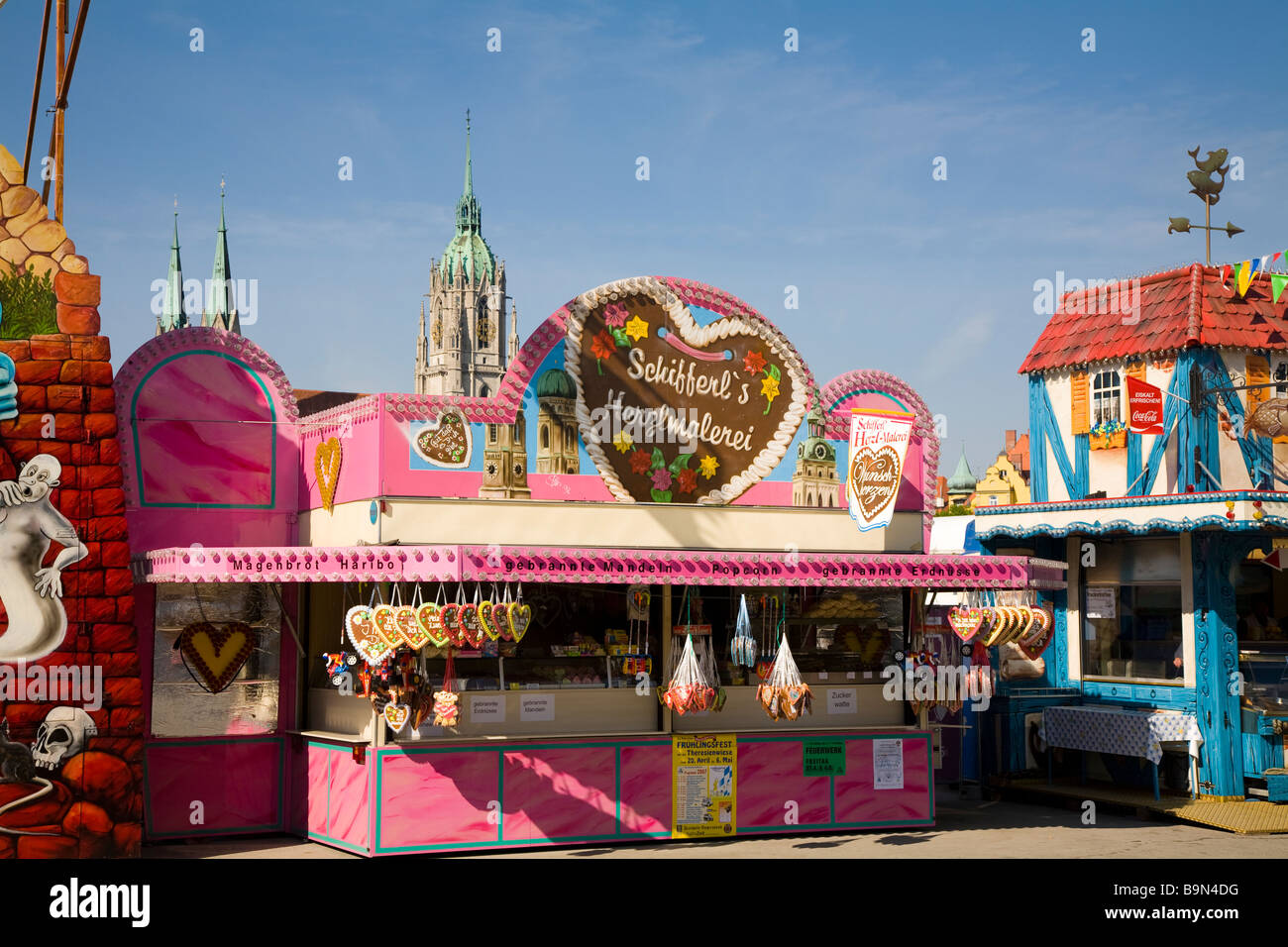 Oktoberfest funfair Theresienwiese Munich Germany Stock Photo - Alamy