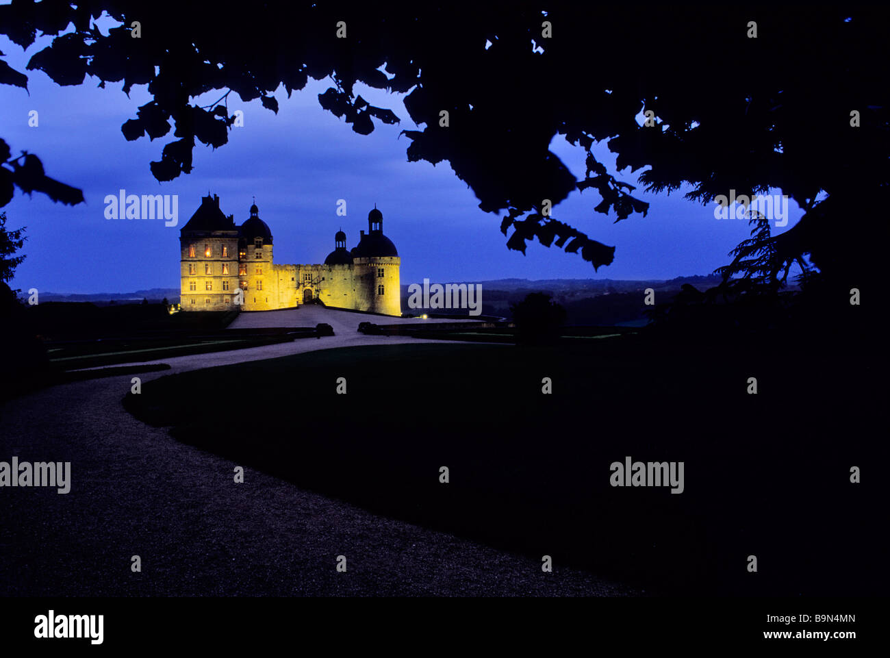France, Dordogne, Perigord Noir, Hautefort, castle Stock Photo - Alamy