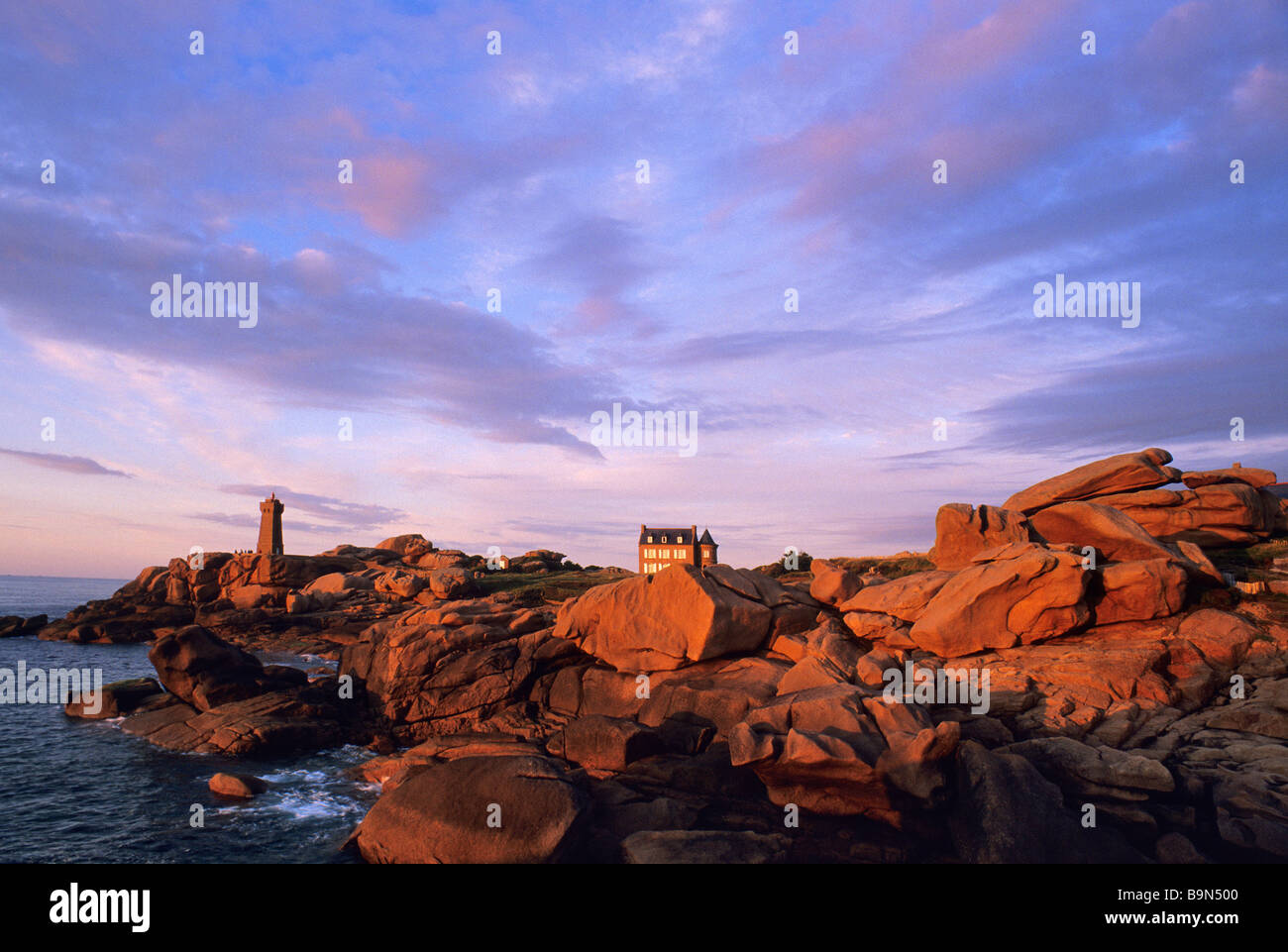 France, Cotes d'Armor, Cote de Granit Rose (the Pink Granite coast ...