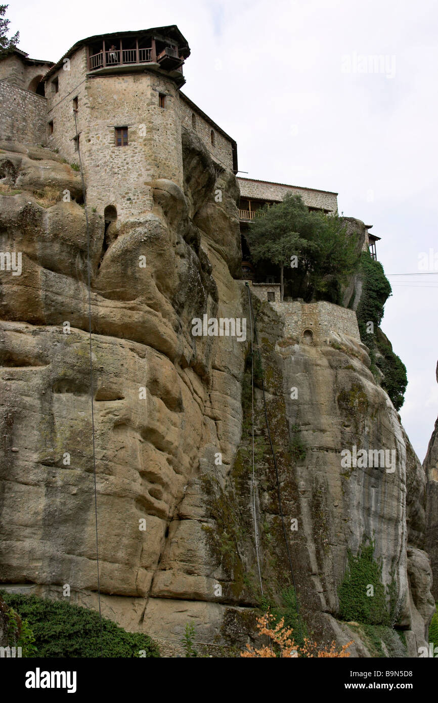 Meteora mountain Monastery, Cultural Heritage, Greece Stock Photo - Alamy