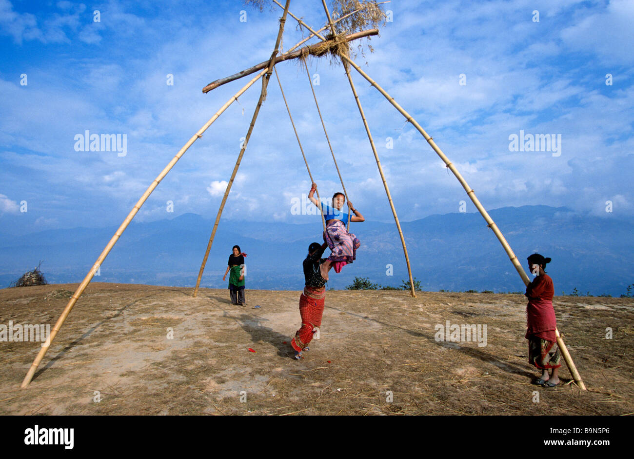Nepal swing hi-res stock photography and images - Alamy