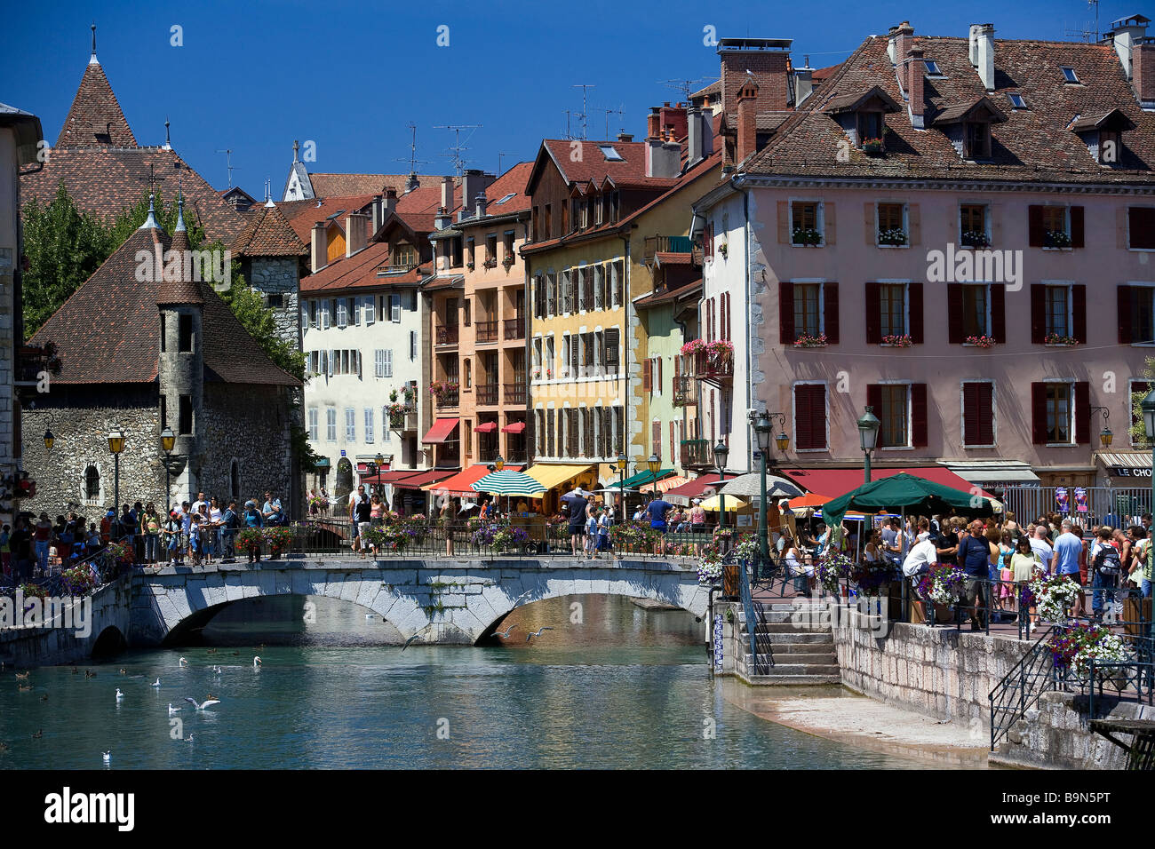 France, Haute Savoie, Annecy, the old town, the Prison de L'Ile and the ...