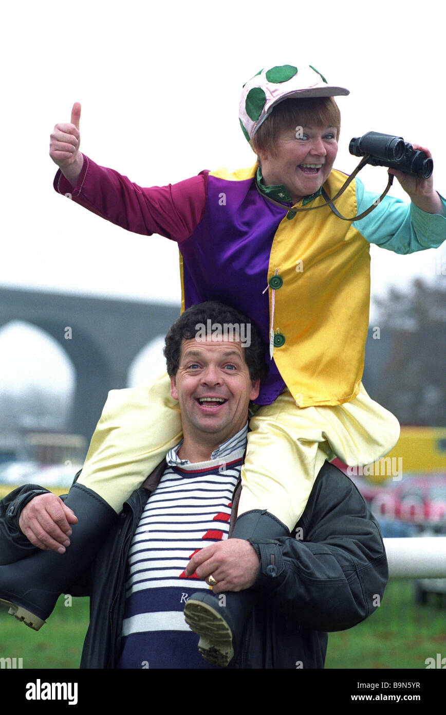 The Krankies Jeanette and Ian Tough at Wolverhampton Races Picture by ...