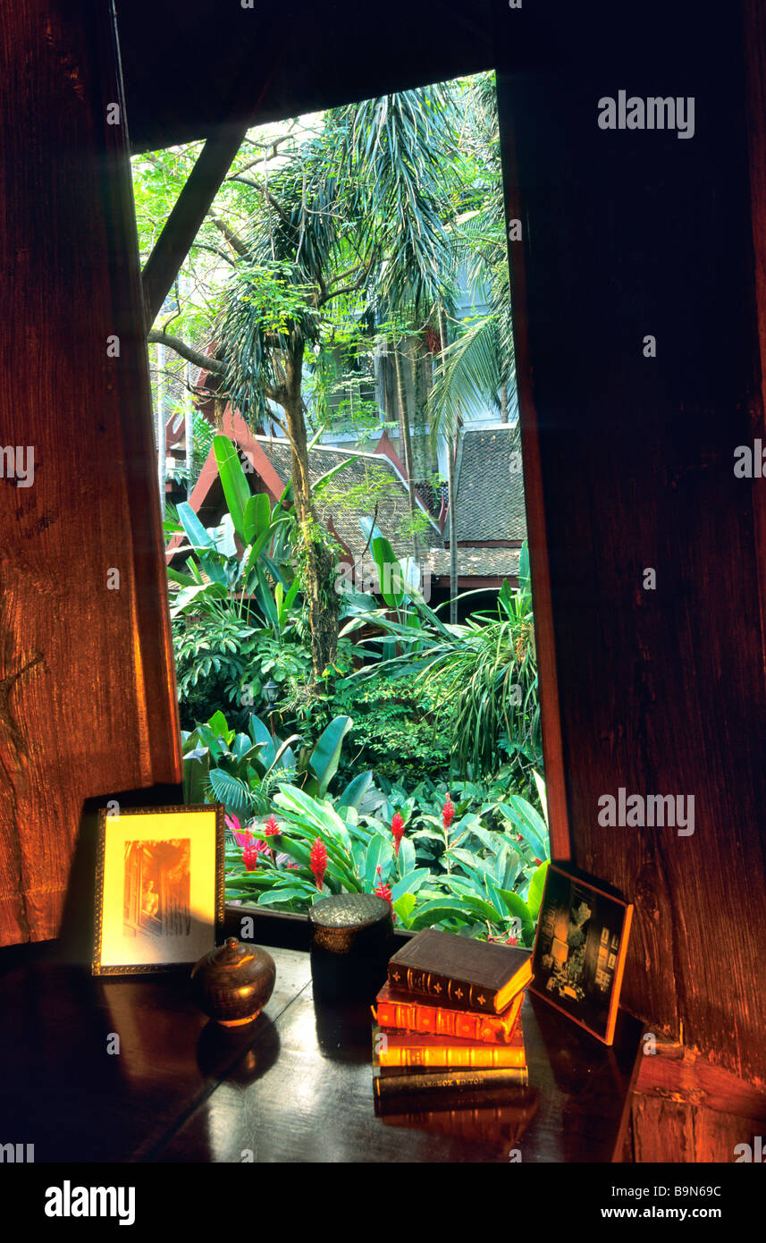Thailand, Bangkok, Jim Thompson 's house, the garden seen from the ...