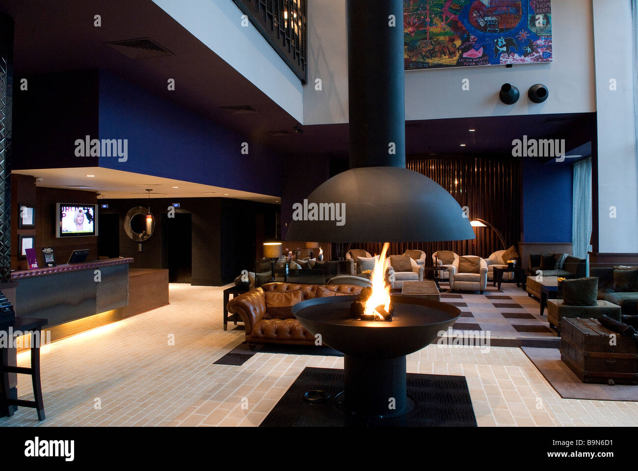 United Kingdom, Liverpool, the Princess Dock, Malmaison Hotel, the ...