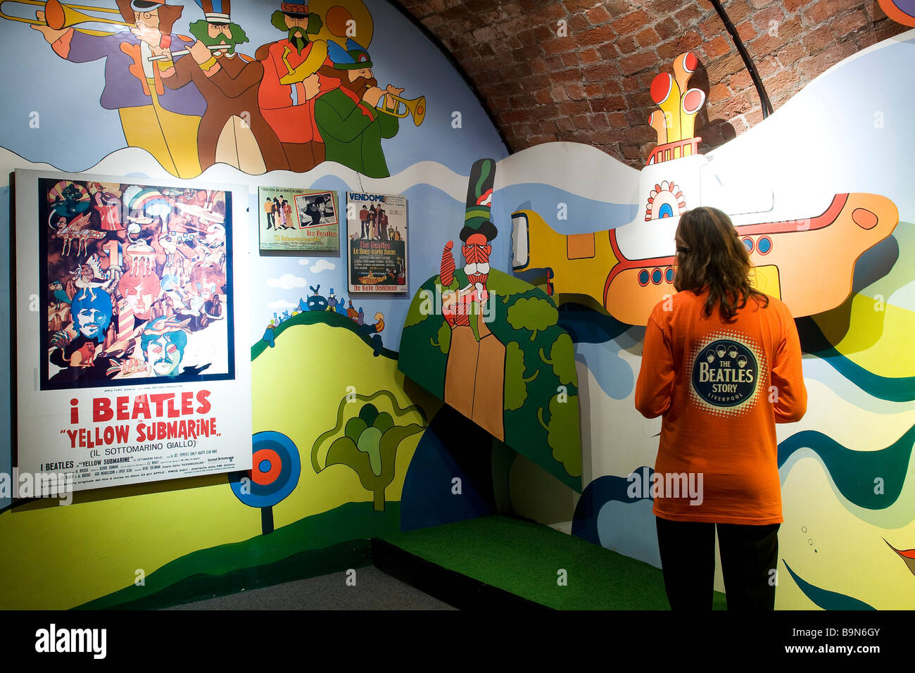 United Kingdom, Liverpool, Albert Dock, The Beatles Story Stock Photo ...