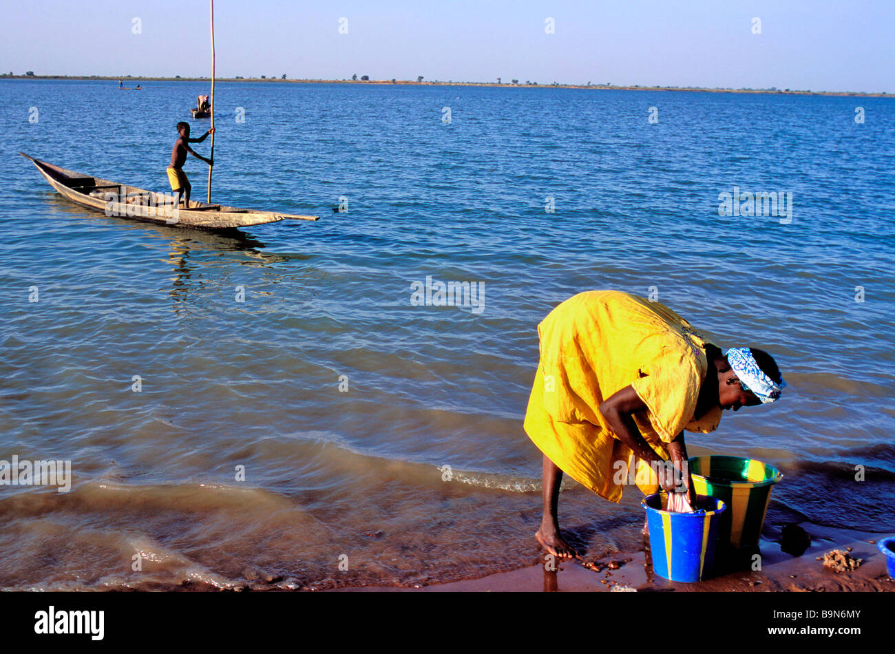 Mali, Segou Region, Segoukoro (former Bambara kingdom), Niger river ...