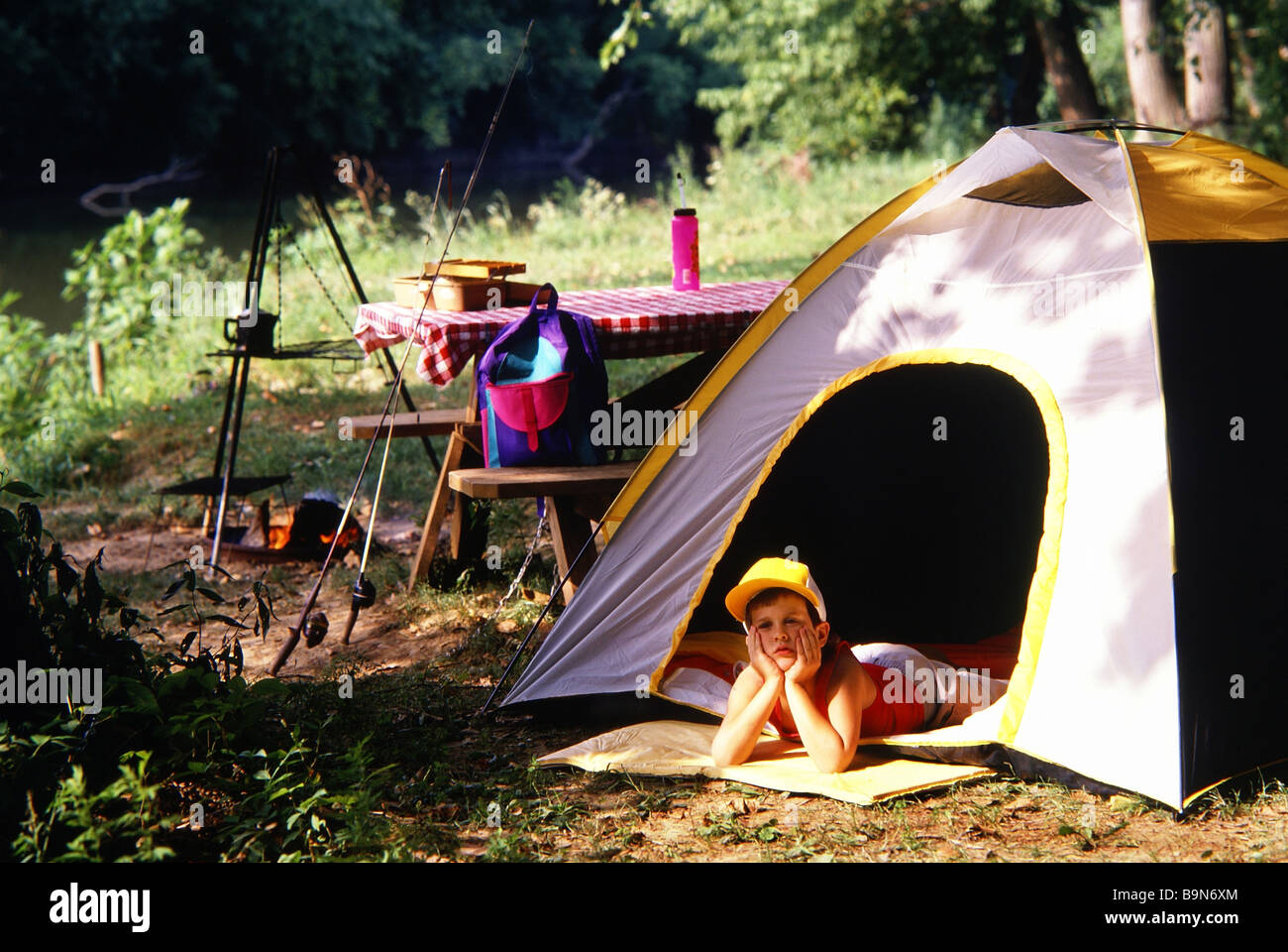 Taking A Break Stock Photo - Alamy