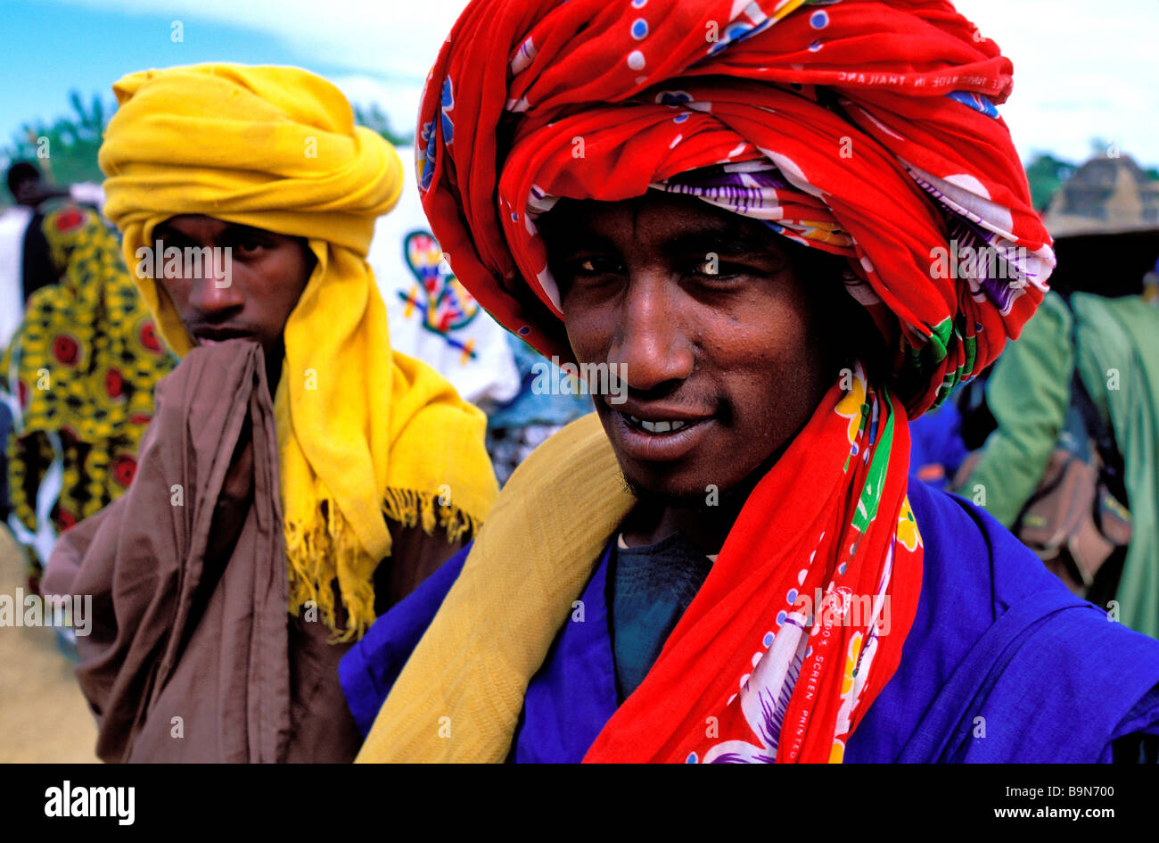 Mali, Mopti region, Sofara, Fula shepherd Stock Photo - Alamy