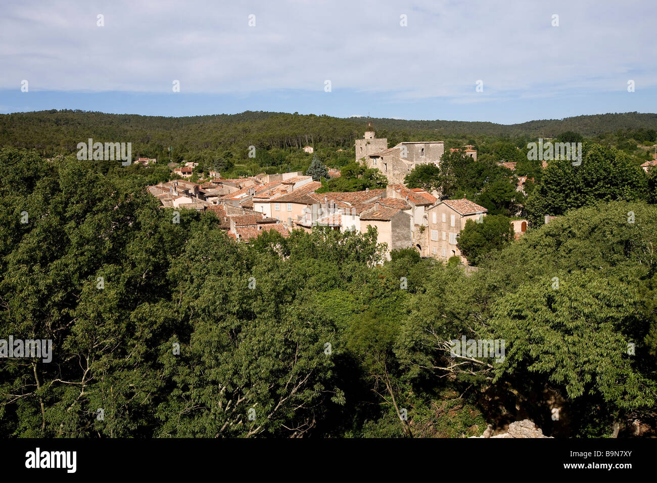 France, Var, Provence Verte (Green Provence), Correns, first French bio ...