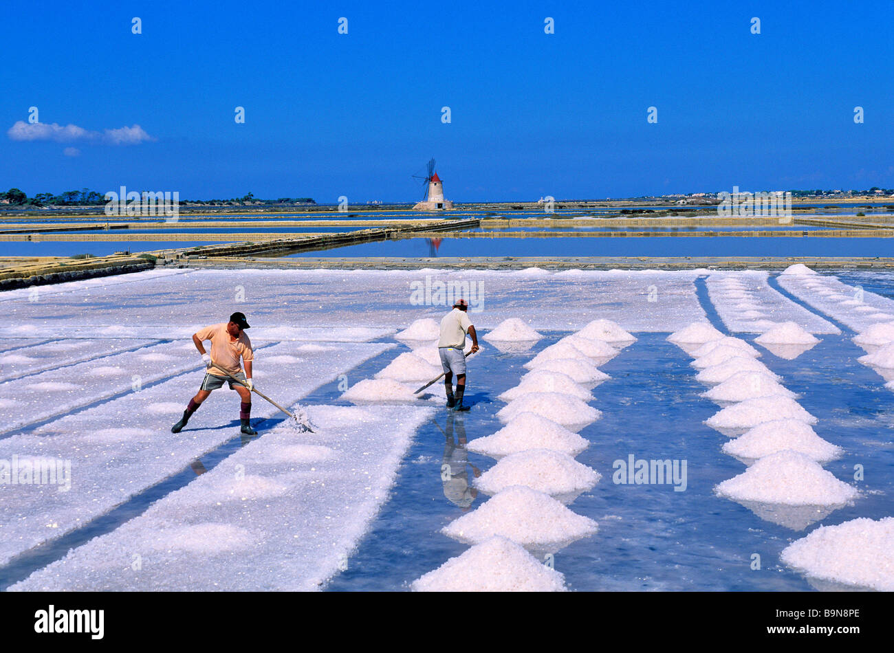 Italy, Sicily, salt mine between Trapani and Marsala Stock Photo - Alamy