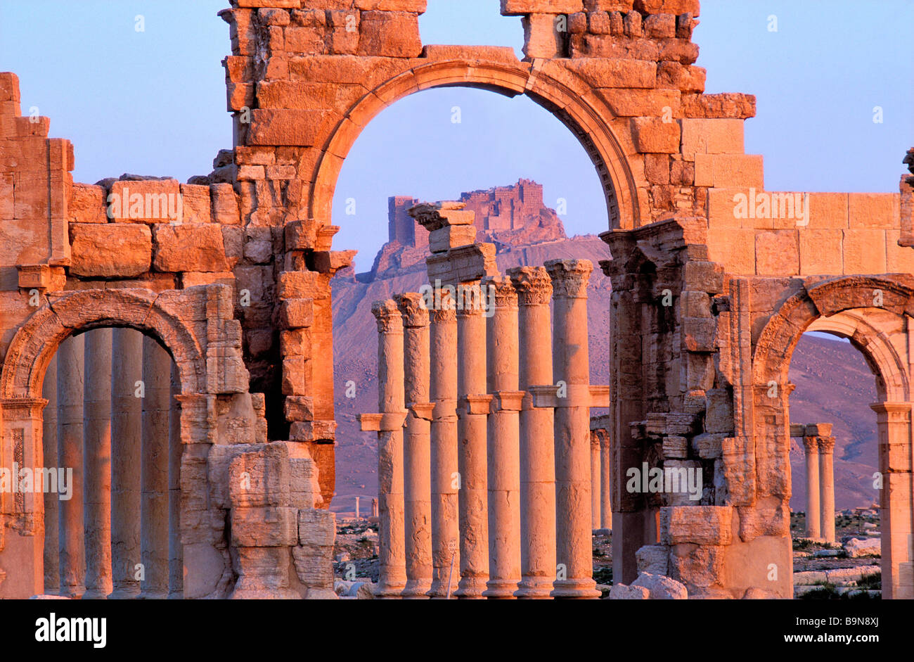 Syria, Homs Governorate, Palmyra, site classified as World heritage by ...
