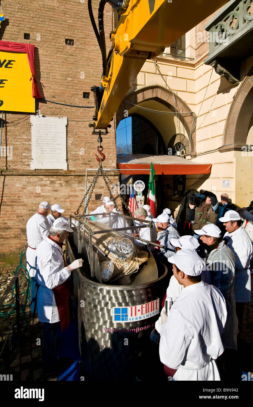 The biggest zampone of the world processing of giant zampone ...