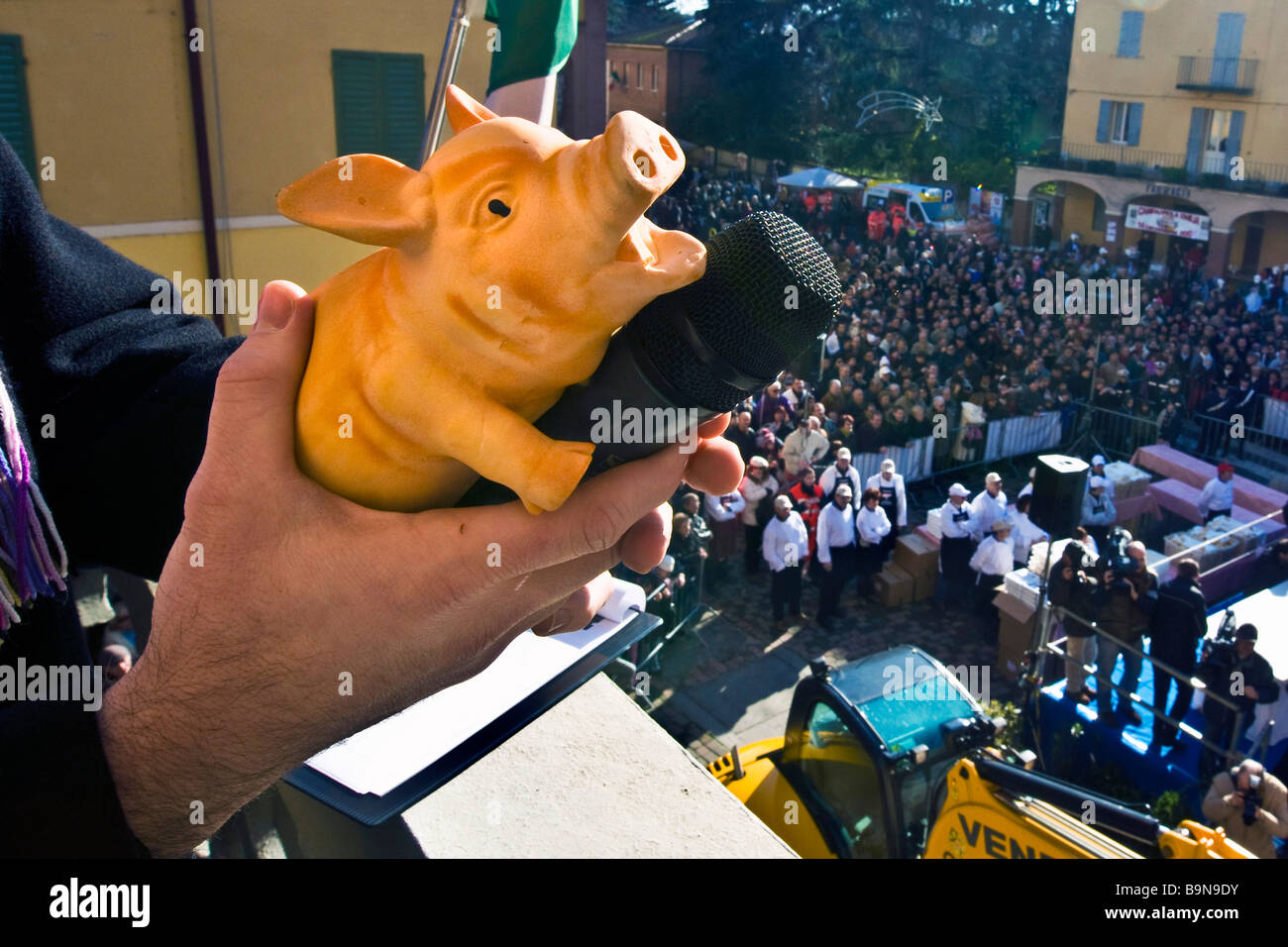 The biggest zampone of the world the symbol of festival Castelnuovo ...