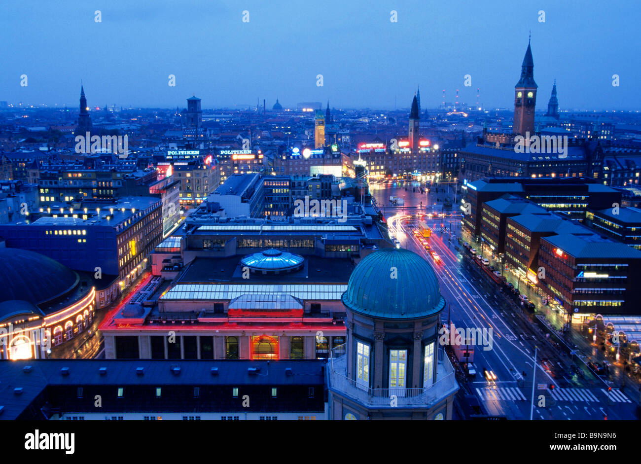 Denmark, Copenhagen, downtown and lighthouse Stock Photo - Alamy