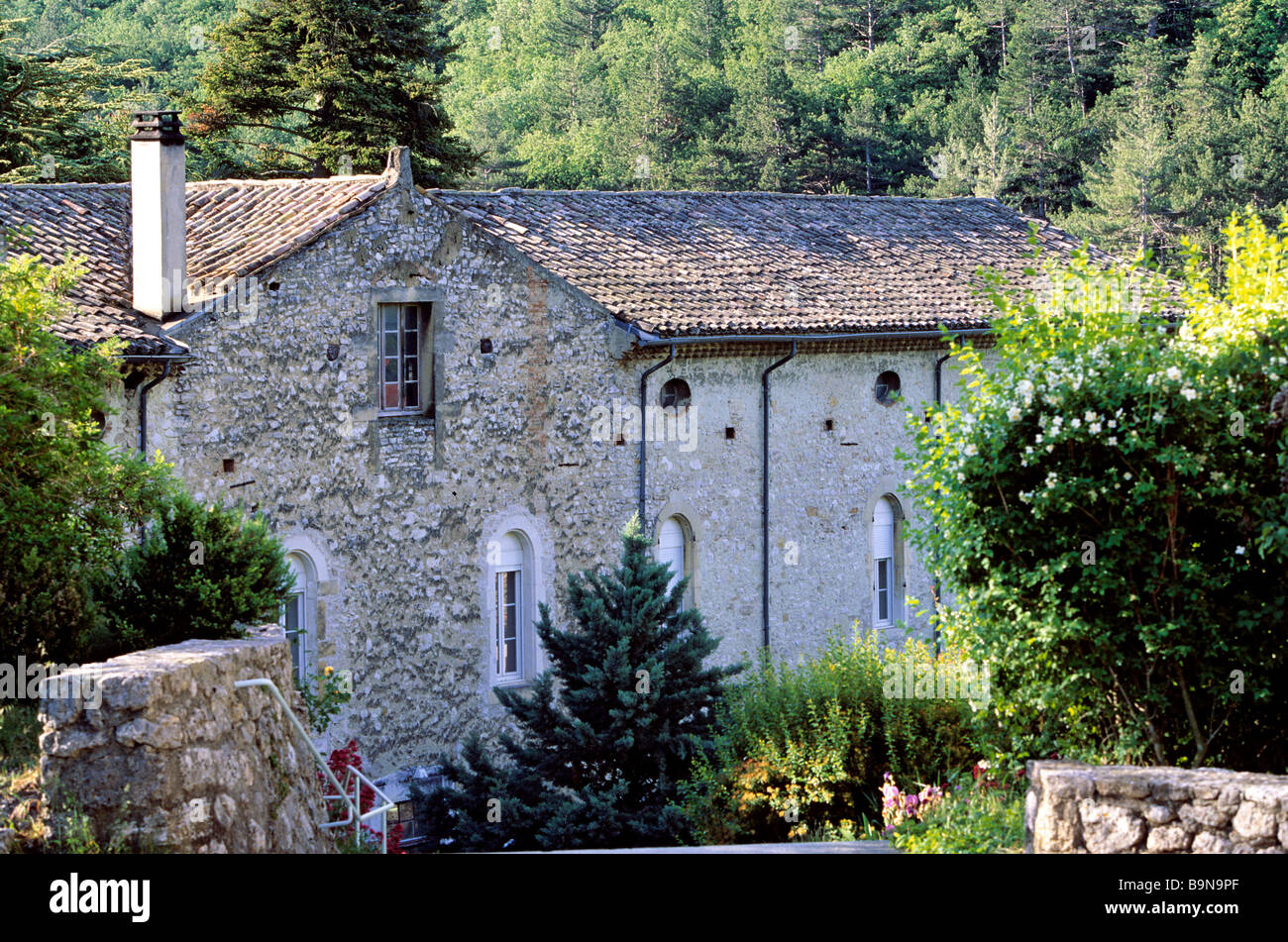 France, Drome, Drome Provencale, Montjoyer, Notre Dame d'Aiguebelle ...