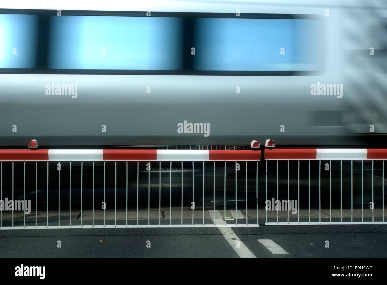 Noise barrier train hi-res stock photography and images - Alamy