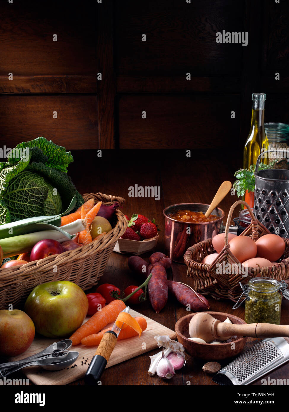 Cooking ingredients preparation Stock Photo - Alamy