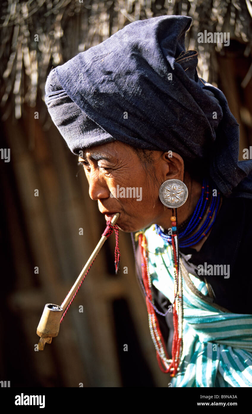 Myanmar (Burma), Akha ethnic group Stock Photo - Alamy