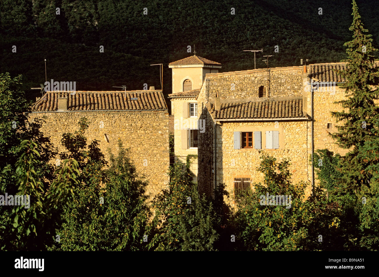 France, Drome, Drome Provencale, Mirmande, labelled Les Plus Beaux ...