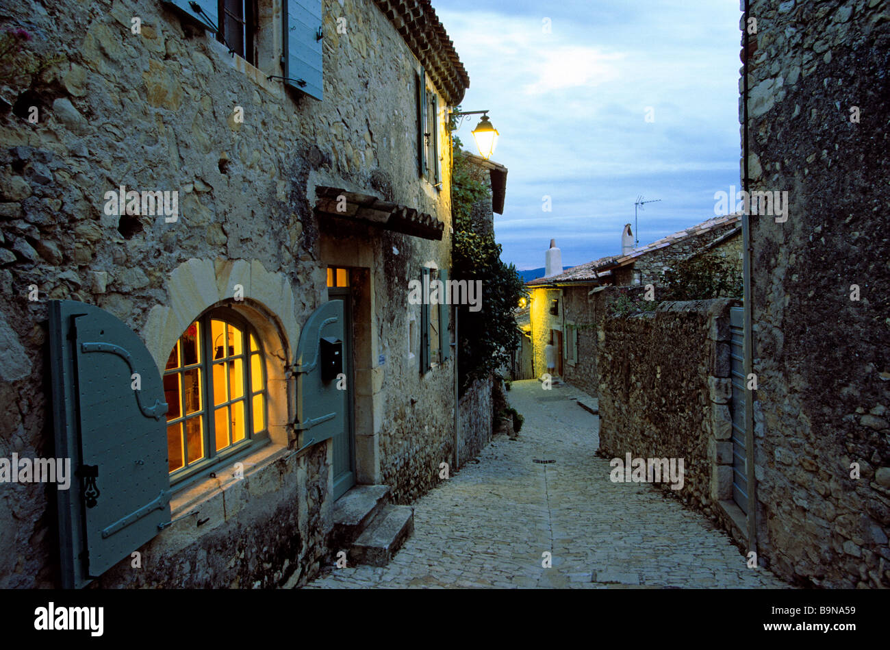 France, Drome, Drome Provencale, Mirmande, labelled Les Plus Beaux Villages de France (The Most ...