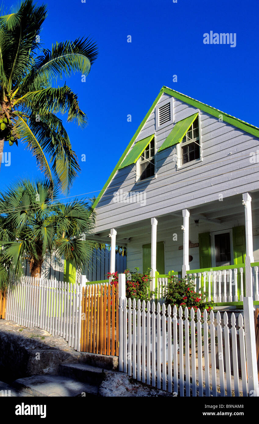 Bahamas, Harbour Island, colonial architecture Stock Photo - Alamy